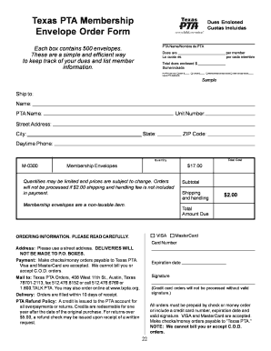 Fillable Online Texas PTA Membership Fax Email Print - pdfFiller