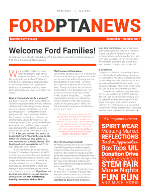Fillable Online Welcome Ford Families Fax Email Print - pdfFiller