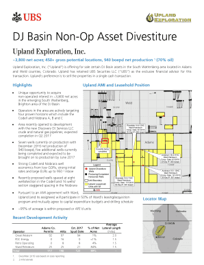Fillable Online DJ Basin Non-Op Asset Divestiture Fax Email Print ...