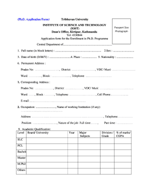 Fillable Online Application Form) Fax Email Print - pdfFiller