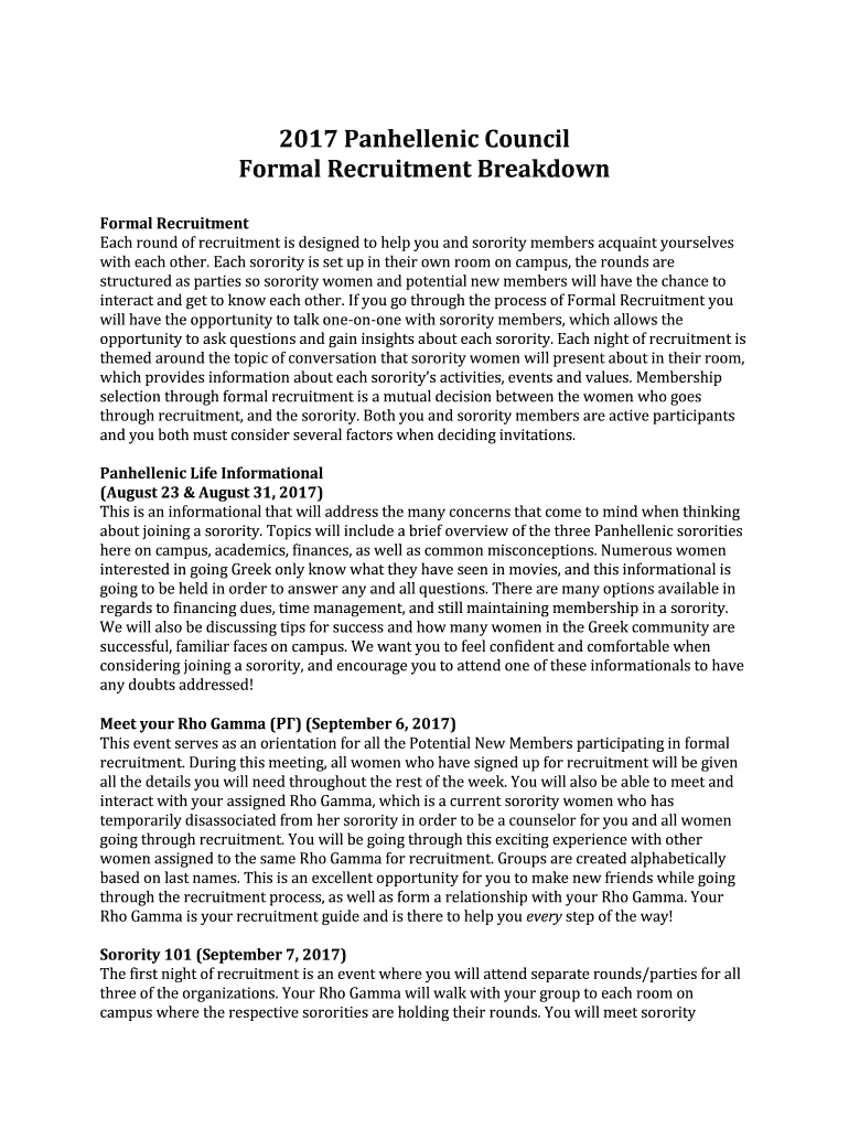 Fillable Online Formal Recruitment Breakdown Fax Email Print - pdfFiller