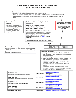 Fillable Online CHILD SEXUAL EXPLOITATION (CSE) FLOWCHART Fax Email ...