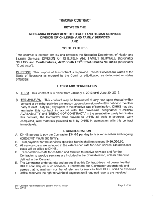 Fillable Online TRACKER CONTRACT Fax Email Print - pdfFiller