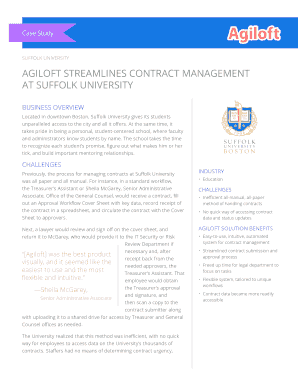 Fillable Online AGILOFT STREAMLINES CONTRACT MANAGEMENT Fax Email Print ...