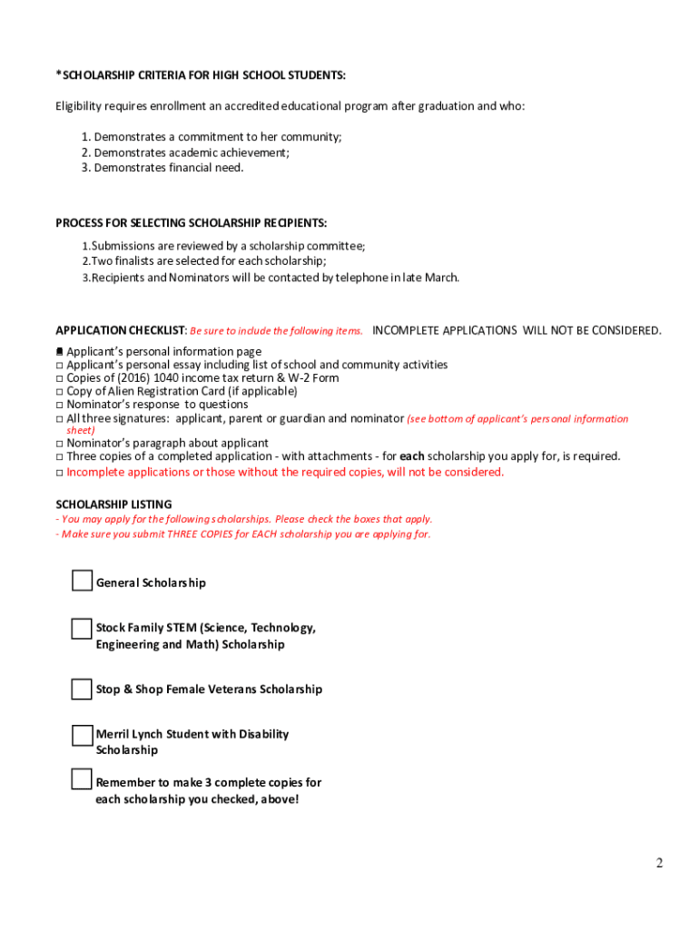 Fillable Online WREF/YWCA SCHOLARSHIP APPLICATION Fax Email Print ...