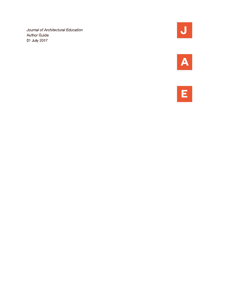 Fillable Online Journal of Architectural Education Fax Email Print ...