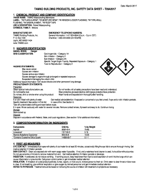 Fillable Online SAFETY DATA SHEET T09A2017 Fax Email Print - pdfFiller