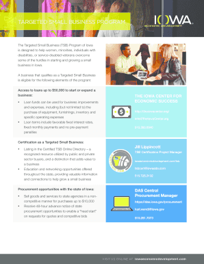 Fillable Online TARGETED SMALL BUSINESS PROGRAM Fax Email Print - pdfFiller