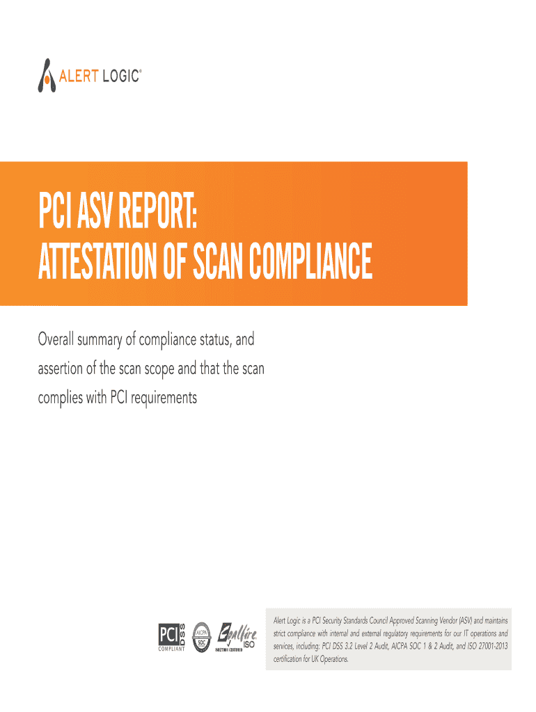 Fillable Online PCI ASV REPORT: Fax Email Print - pdfFiller