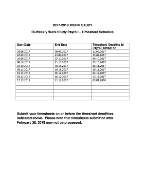 Fillable Online Timesheet Deadline to Fax Email Print - pdfFiller