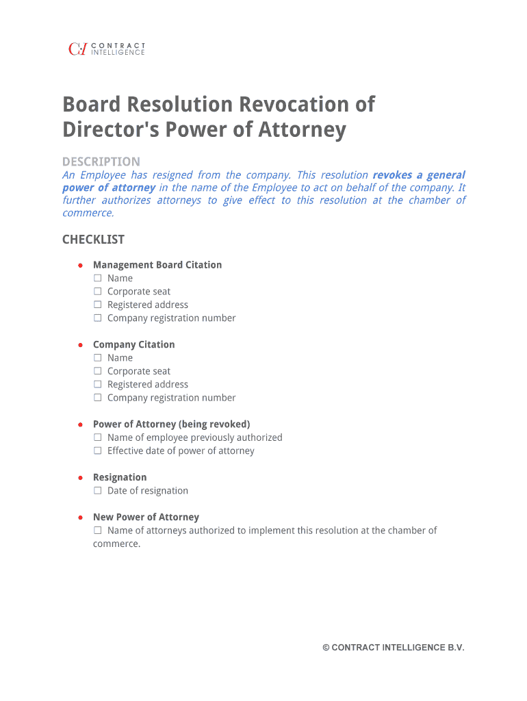 Fillable Online Board Resolution Revocation of Fax Email Print - pdfFiller