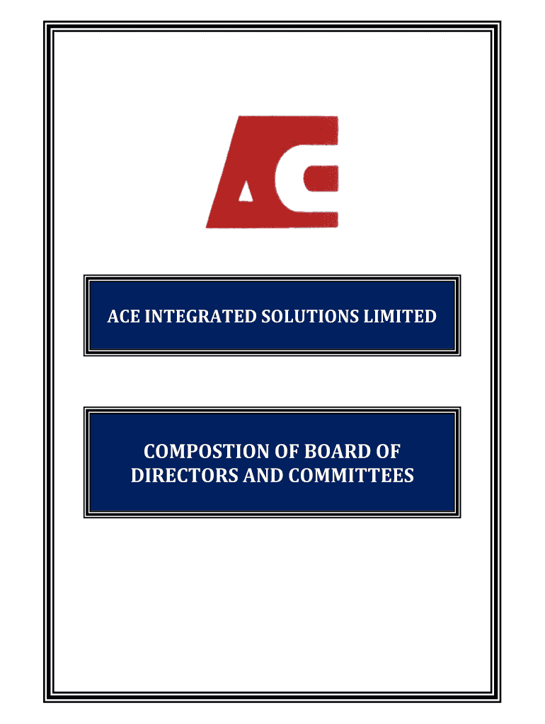 Fillable Online ACE INTEGRATED SOLUTIONS LIMITED Fax Email Print - pdfFiller