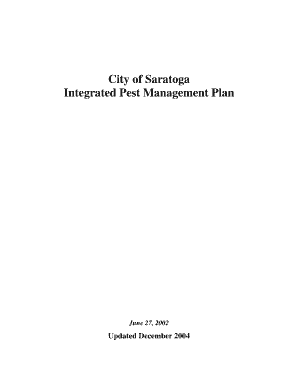 Fillable Online Integrated Pest Management Plan Outline Fax Email Print ...