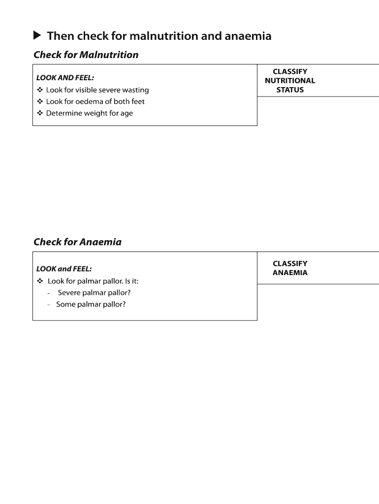 Fillable Online Then check for malnutrition and anaemia Fax Email Print ...