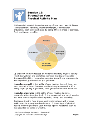 Fillable Online Well-rounded physical fitness is made up of four parts ...