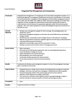Fillable Online Integrated Pest Management and Assessment Fax Email ...