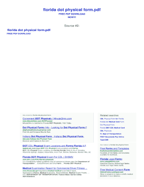 Fillable Online florida dot physical form Fax Email Print - pdfFiller