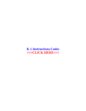Fillable Online K 1 Instructions Codes Fax Email Print - pdfFiller