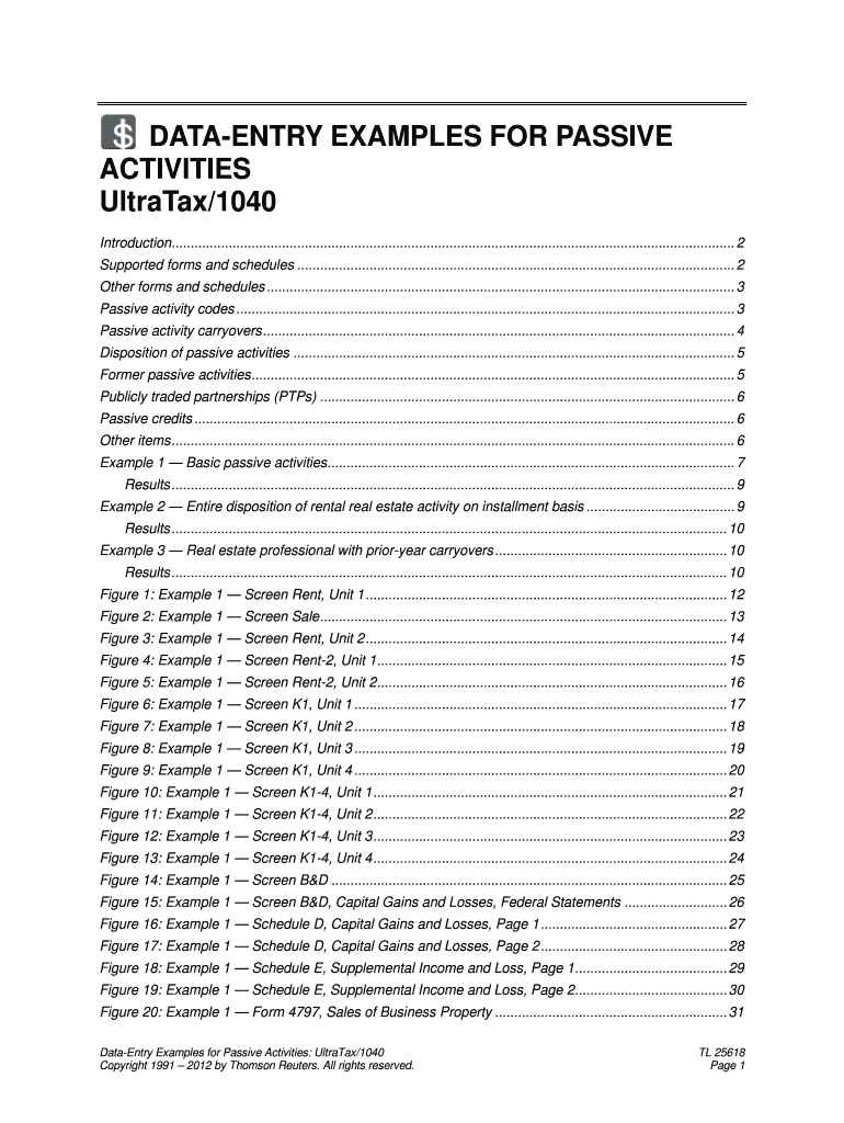 Fillable Online DATA-ENTRY EXAMPLES FOR PASSIVE Fax Email Print - pdfFiller