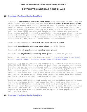 Fillable Online Register Free To Download Files File Name : Psychiatric ...