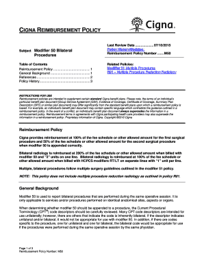 Fillable Online Modifier 50 Bilateral Fax Email Print - pdfFiller