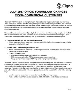 Fillable Online CIGNA COMMERCIAL CUSTOMERS Fax Email Print - pdfFiller