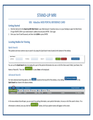 Fillable Online STAND-UP MRI Fax Email Print - pdfFiller