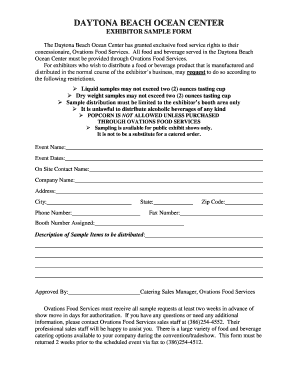 Fillable Online DAYTONA BEACH OCEAN CENTER Fax Email Print - pdfFiller