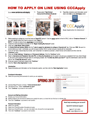 Fillable Online HOW TO APPLY ON LINE USING CCCApply Fax Email Print ...