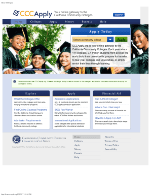 Fillable Online Home CCCApply Fax Email Print - pdfFiller