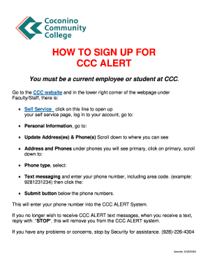 Fillable Online Instructional guide on how to login, enroll, check CCC ...