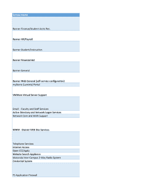 Fillable Online Banner Finance/Student Accts Rec Fax Email Print ...