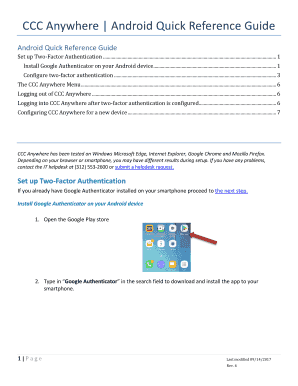 Fillable Online CCC Anywhere Android Quick Reference Guide Fax Email ...
