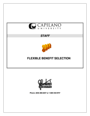 Fillable Online FLEXIBLE BENEFIT SELECTION Fax Email Print - pdfFiller