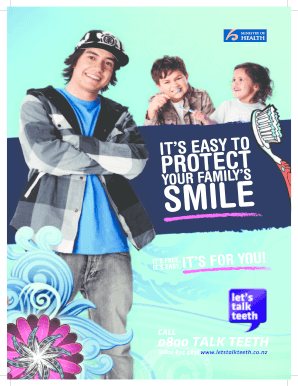 Fillable Online 0800 TALK TEETH Fax Email Print - pdfFiller