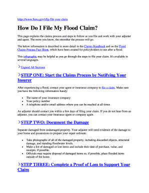 Fillable Online gov/nfip-file-your-claim Fax Email Print - pdfFiller