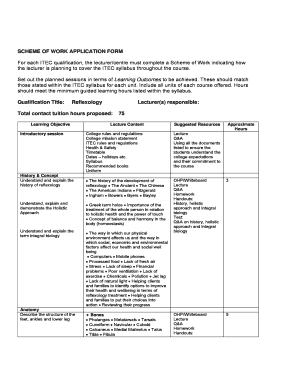 Fillable Online For each ITEC qualification, the lecturer/centre must ...