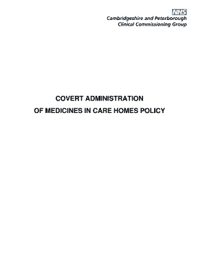 Fillable Online COVERT ADMINISTRATION Fax Email Print - pdfFiller