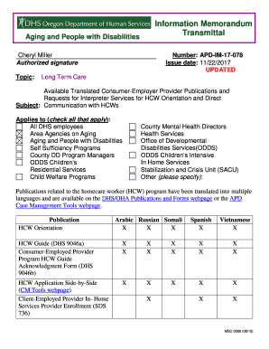 Fillable Online Number: APD-IM-17-078 Fax Email Print - pdfFiller