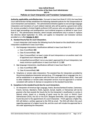 Fillable Online Administrative Directive of the State Court ...