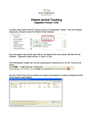 Fillable Online Patient Arrival Tracking Fax Email Print - pdfFiller