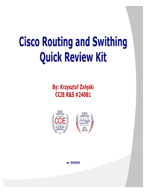 Fillable Online Cisco Routing and Swithing Fax Email Print - pdfFiller