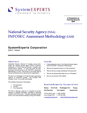 Fillable Online National Security Agency (NSA) Fax Email Print - pdfFiller