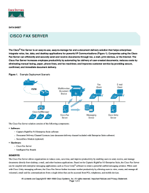 Fillable Online CISCO FAX SERVER Fax Email Print - pdfFiller