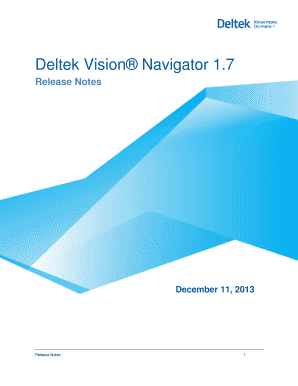 Fillable Online Deltek Vision Navigator 1 Fax Email Print - pdfFiller
