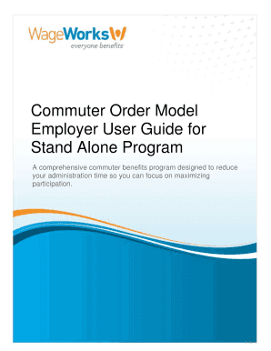 Fillable Online Commuter Order Model Fax Email Print - pdfFiller