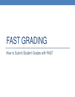 Fillable Online FAST GRADING Fax Email Print - pdfFiller