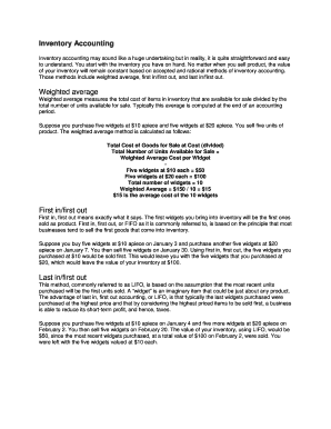 Fillable Online Inventory accounting may sound like a huge undertaking ...