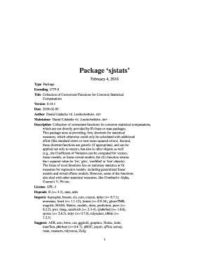 Fillable Online Package sjstats Fax Email Print - pdfFiller