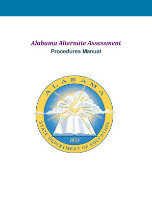 Fillable Online Alabama Alternate Assessment Fax Email Print - pdfFiller